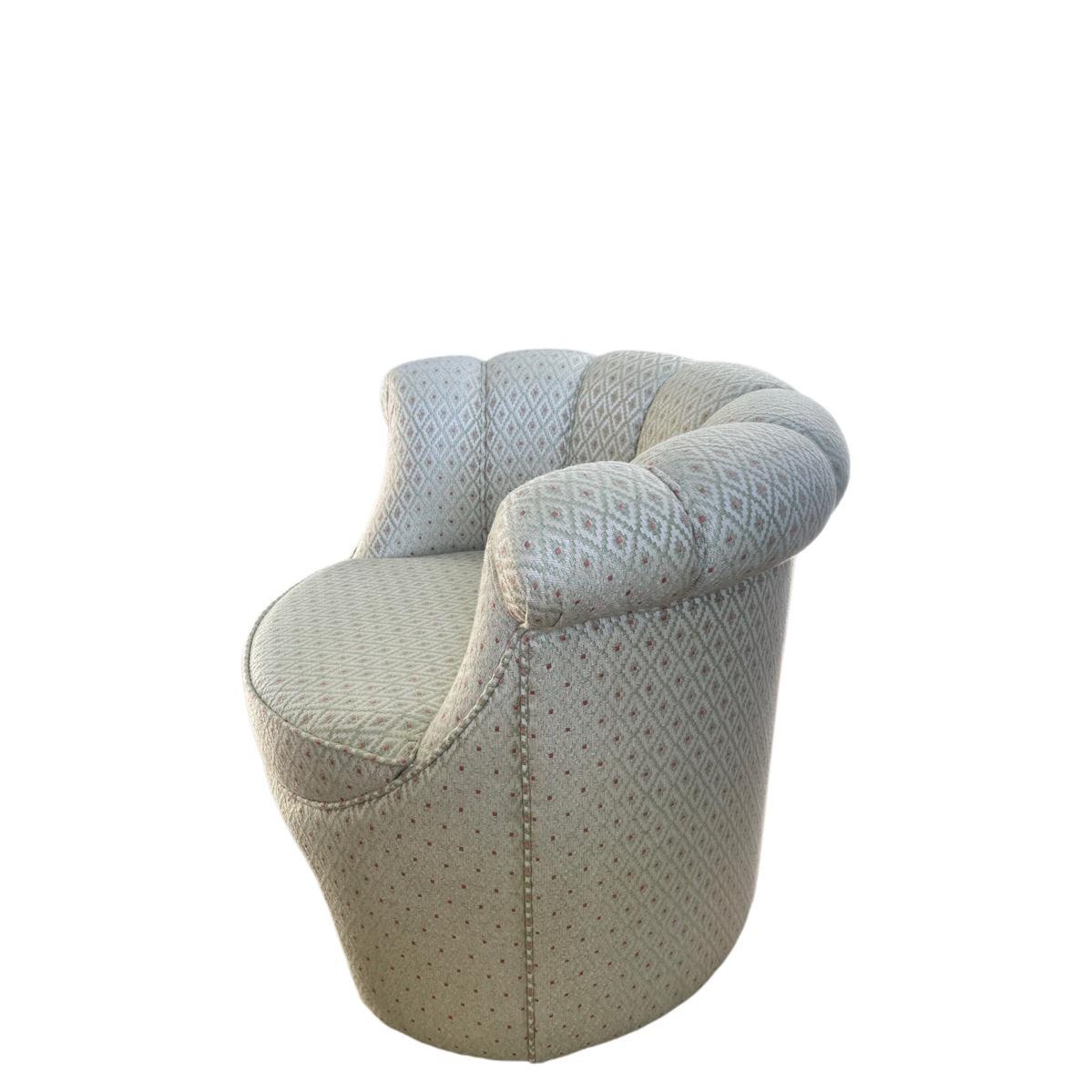 Scalloped-Back Club Chair by Jean-Rémy Couradette, France, 2001 for ...