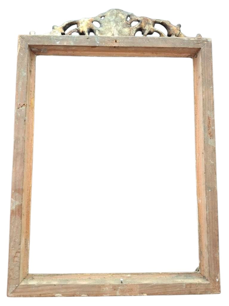 Antique Rococo Revival Gilded Picture Frame, 1800s for sale at Pamono
