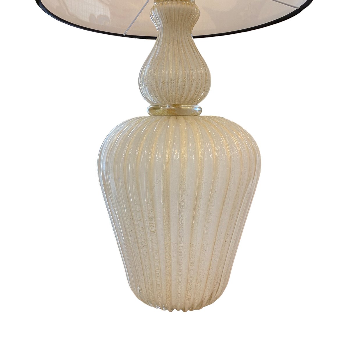 Fluted Murano Glass Lamps with Gold Dust, 1950s, Set of 2 for sale at ...