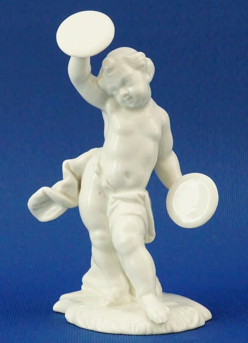 19th Century Porcelain Cherub Putto Sculpture by Anton Bustelli for ...