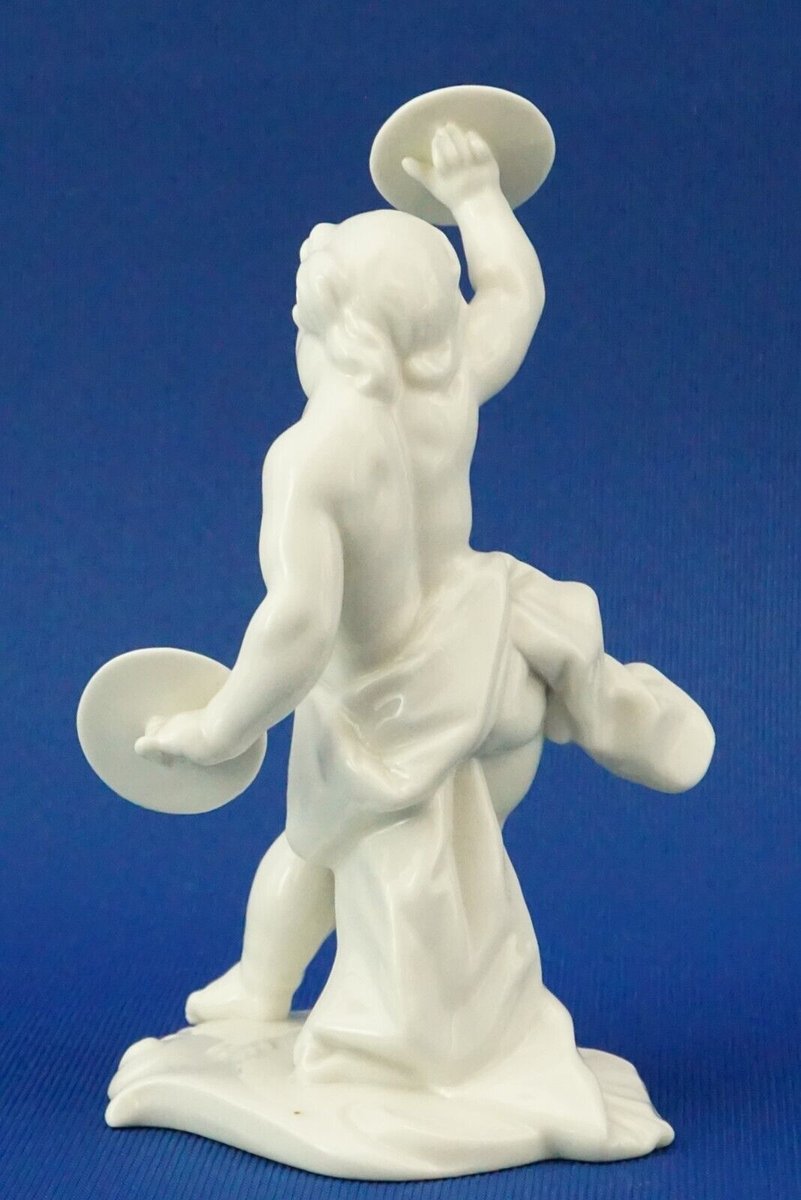 19th Century Porcelain Cherub Putto Sculpture by Anton Bustelli for ...