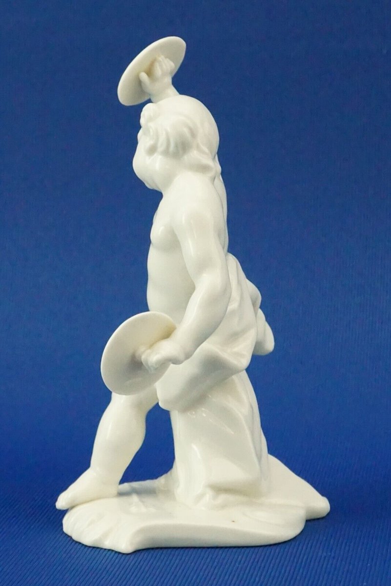19th Century Porcelain Cherub Putto Sculpture by Anton Bustelli for ...