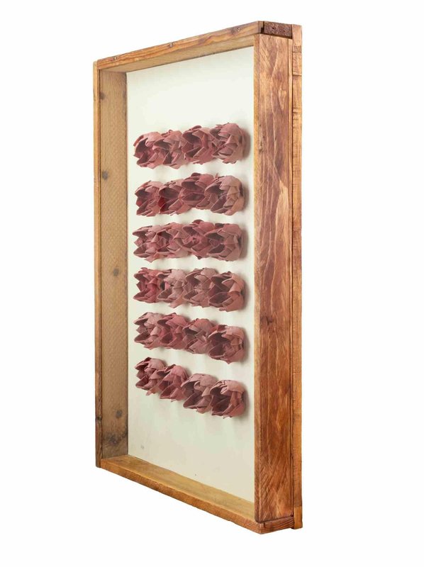 Mario Ceroli, The Emigrant's Suitcase, 1976, Mixed Media, Framed for ...