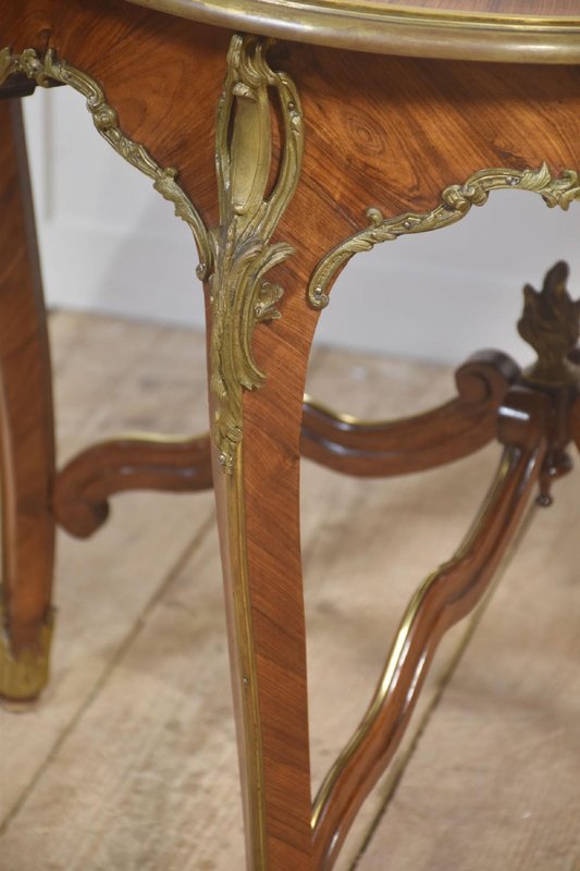 Louis XV Style Ormolu and Parquetry Circular Centre Table, 1890s for ...
