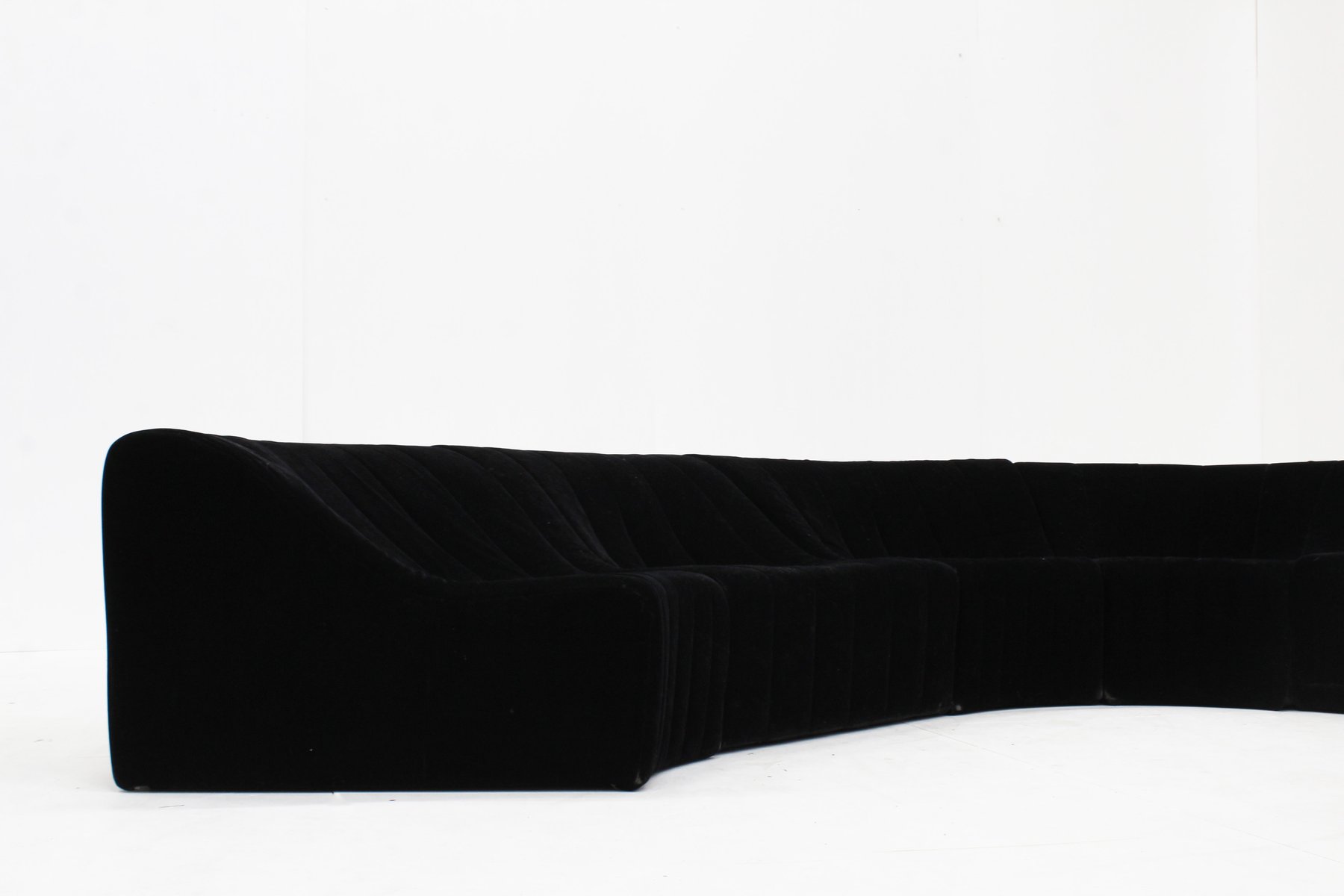 Chromatic Modular Curved Sofa by Kwok Hoi Chan for Steiner, 1970s, Set ...