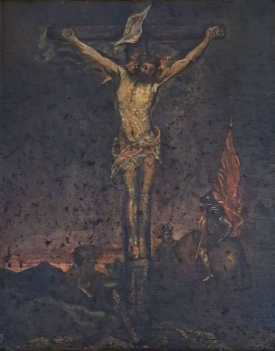 Dopo Lucas Cranach il Vecchio, Crocifissione con centurione, inizio XIX ...