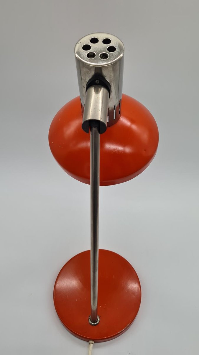 Lampe de Bureau en Métal Rouge de Aka Leuchten, 1960s en vente sur Pamono