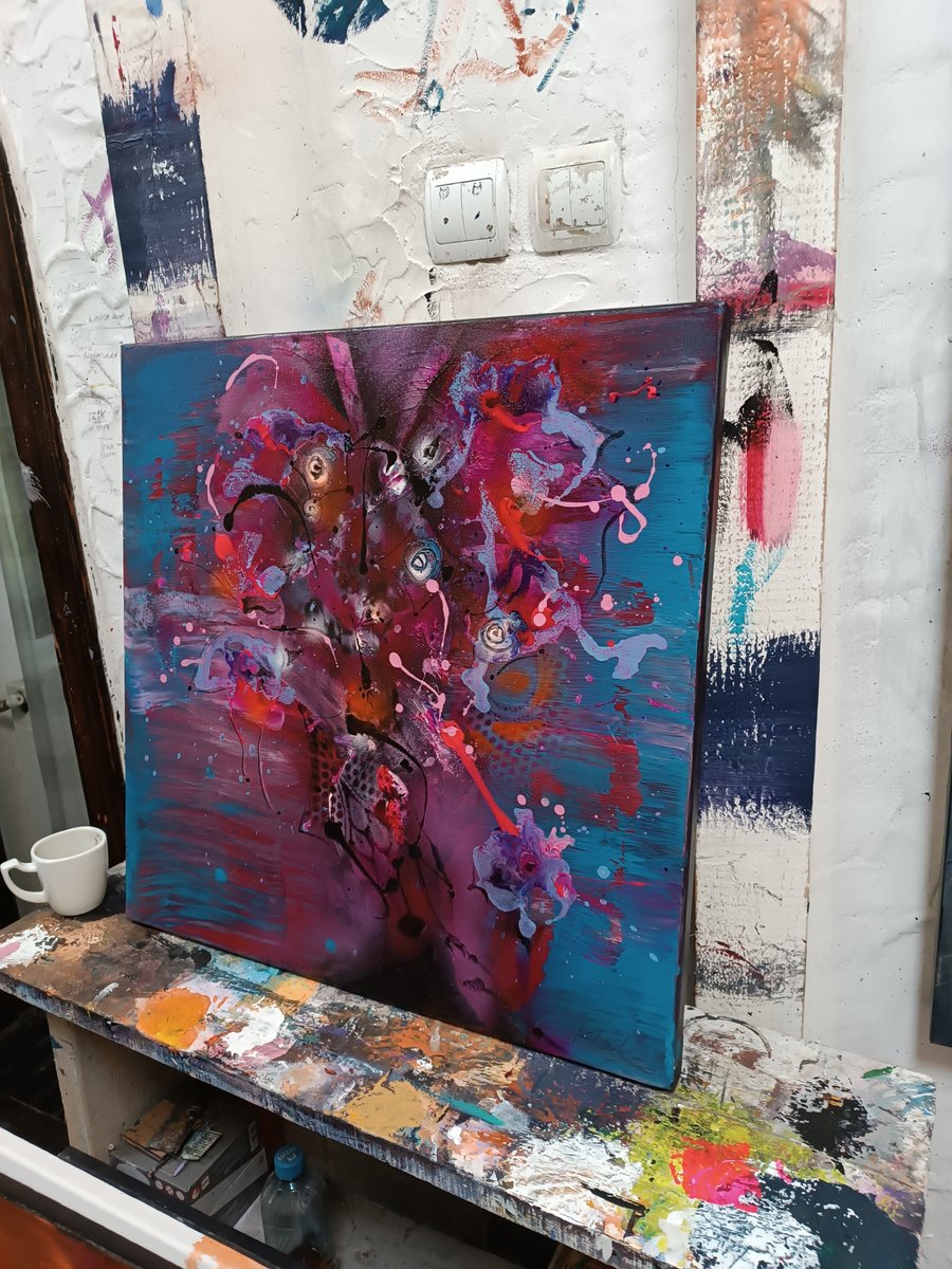 Ovidiu Kloska, die Chrysalis von 19 Uhr, Acryl auf Leinwand bei Pamono ...