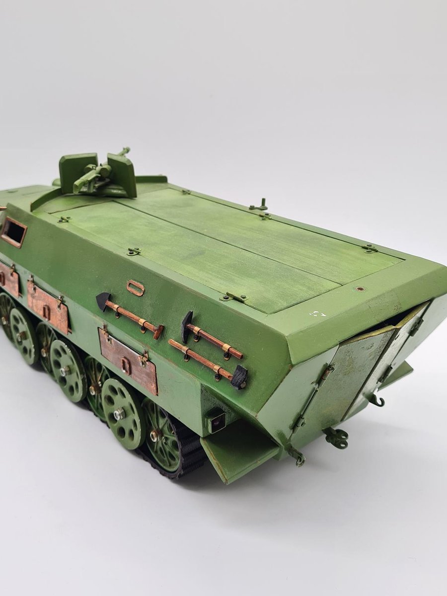 Modèle Sd.Kfz. Transporteur 251 en Contreplaqué Vert et Métal, 1970s en ...
