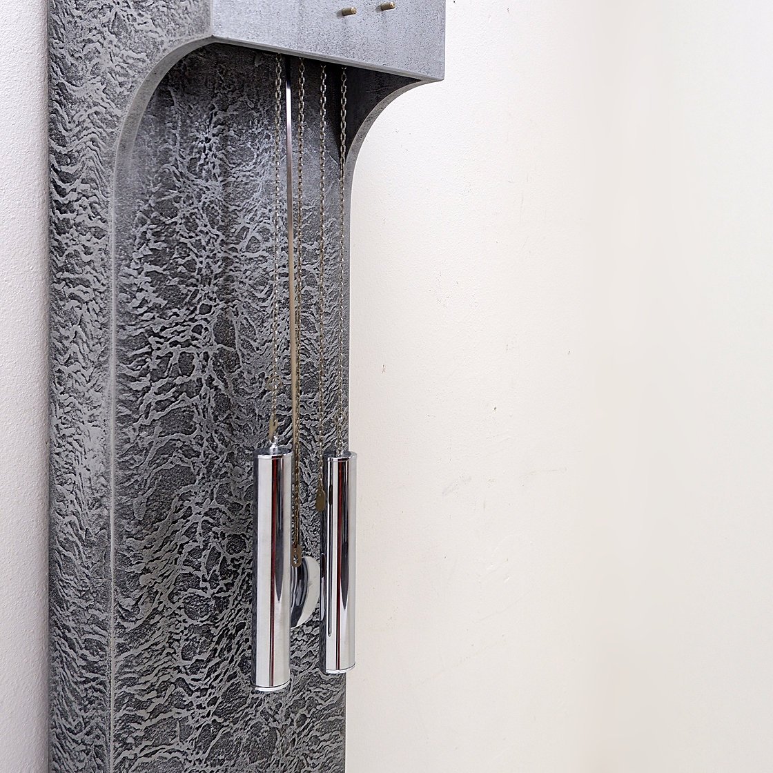 Vintage Brutalist Standing Clock, 1970 for sale at Pamono