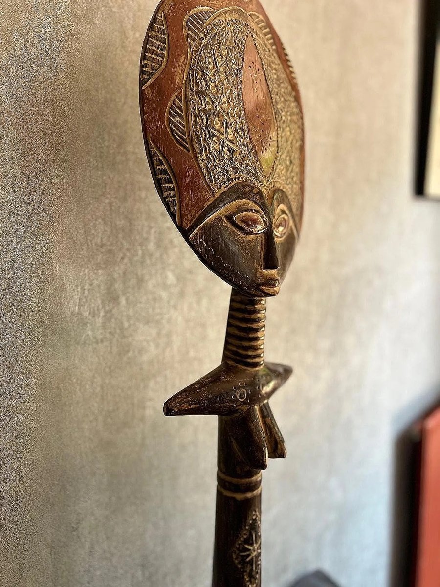 Large Ashanti Akuaba Fertility Doll Traditional Ghanaian Sculpture in ...