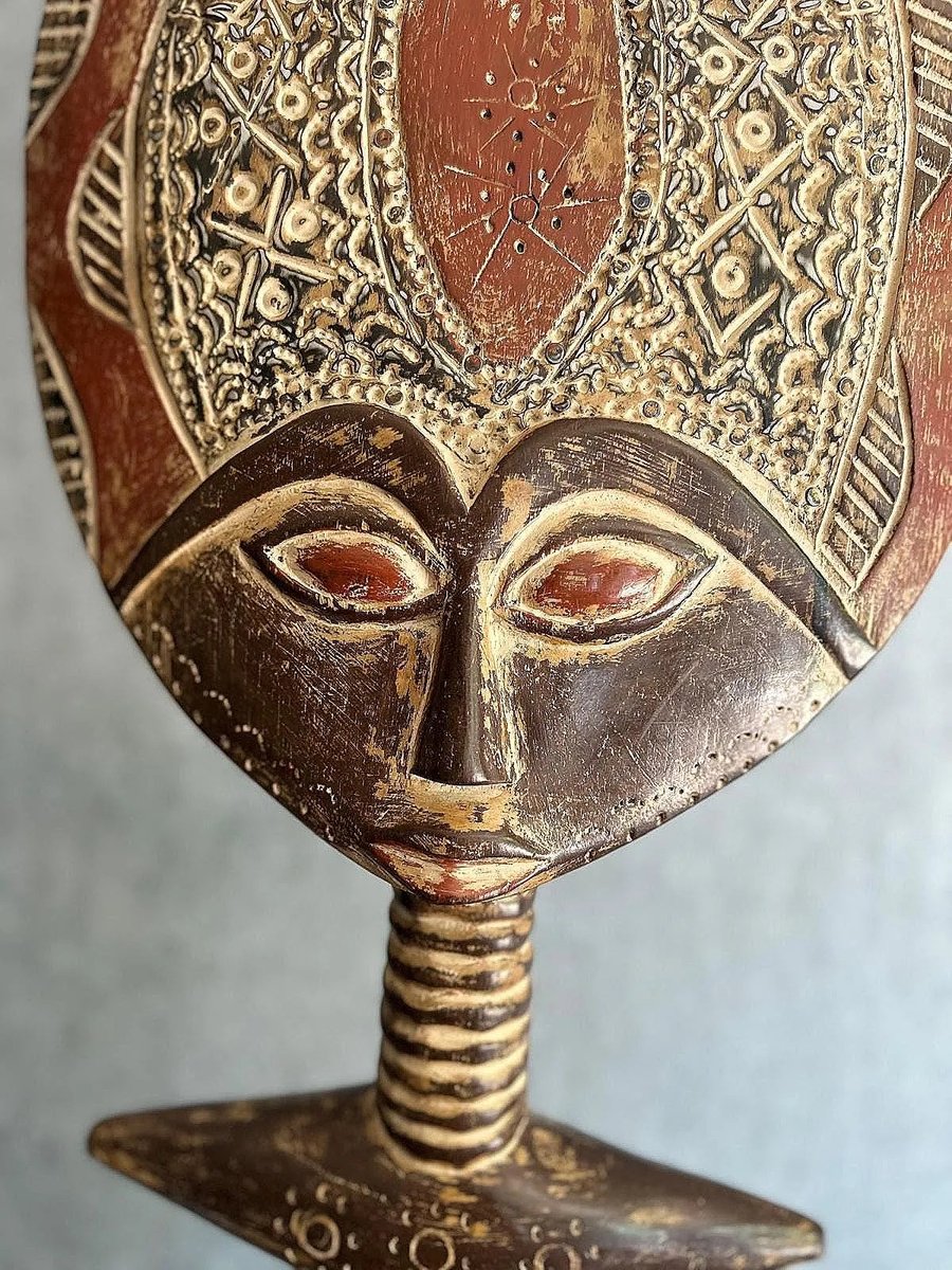 Large Ashanti Akuaba Fertility Doll Traditional Ghanaian Sculpture in ...