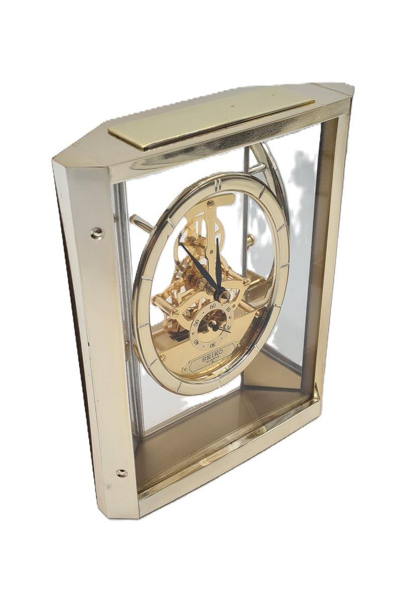 Japanese Seiko Quartz Table Clock, 1970s for sale at Pamono