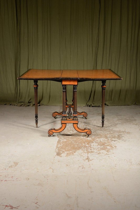 Antique Victorian Amboyna Drop Leaf Coffee Table from Holtby & Co, 1860 ...