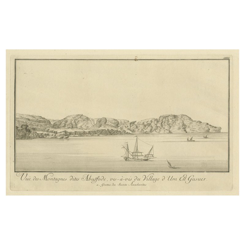 Norden, Mountains of Abyssode Opposite Umm El Gusur Nile View, 1755 ...