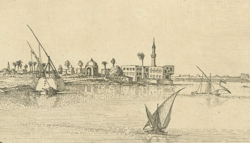 Nach Tuscher, Blick auf die Große Moschee Atter Ennabi, Ägypten ...