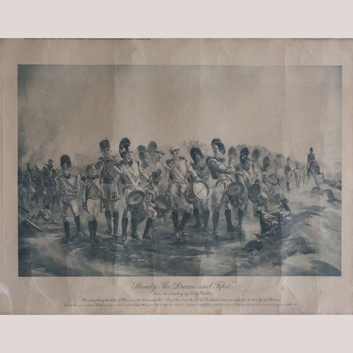 After Lady Butler, Steady, the Drums and Fifes!, 1890s, Lithograph for ...