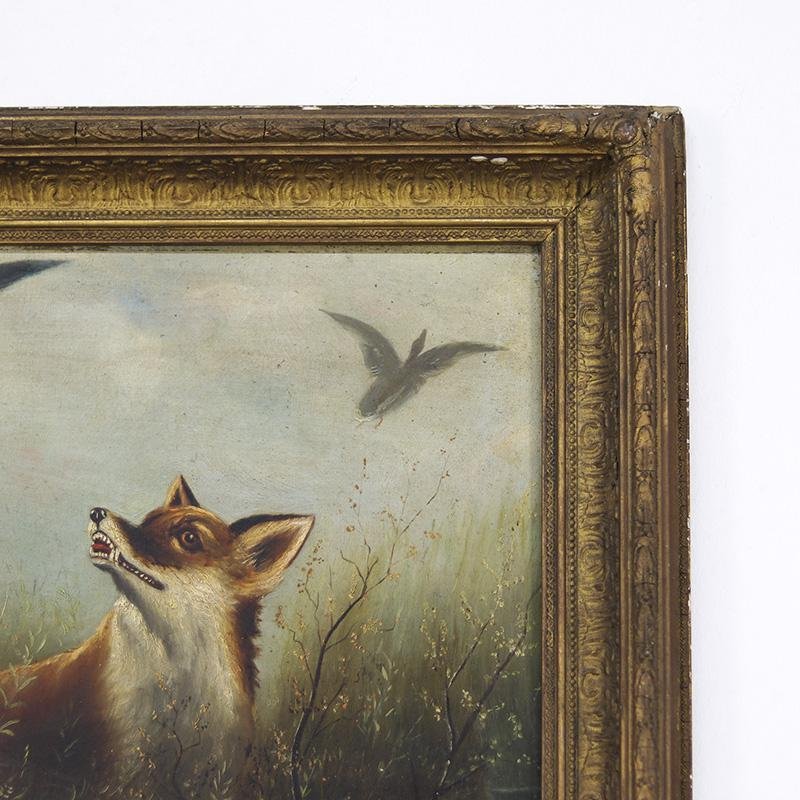 Artiste Anglais, Scène de Chasse, Peinture à l'Huile en vente sur Pamono