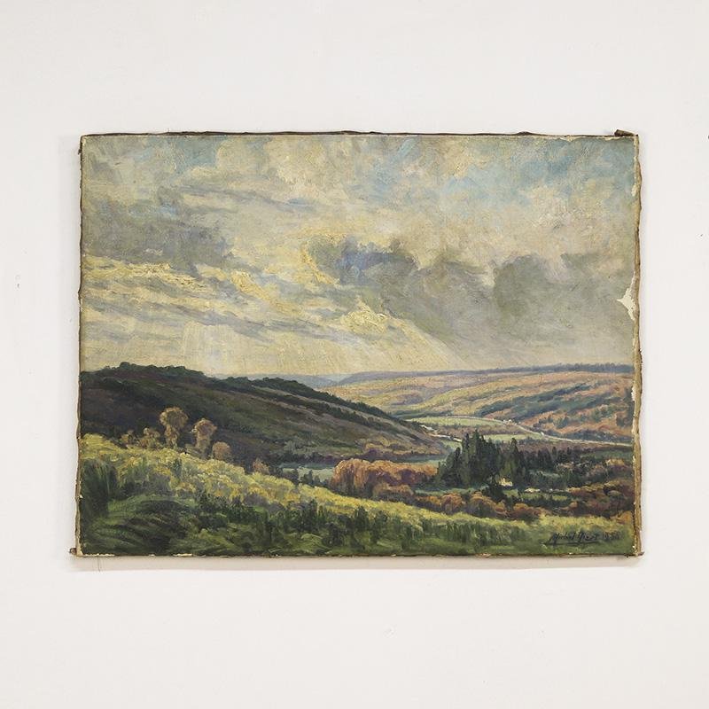 Michel Nizet, Liège School Ardennes Landscape, 1930, Painting for sale ...