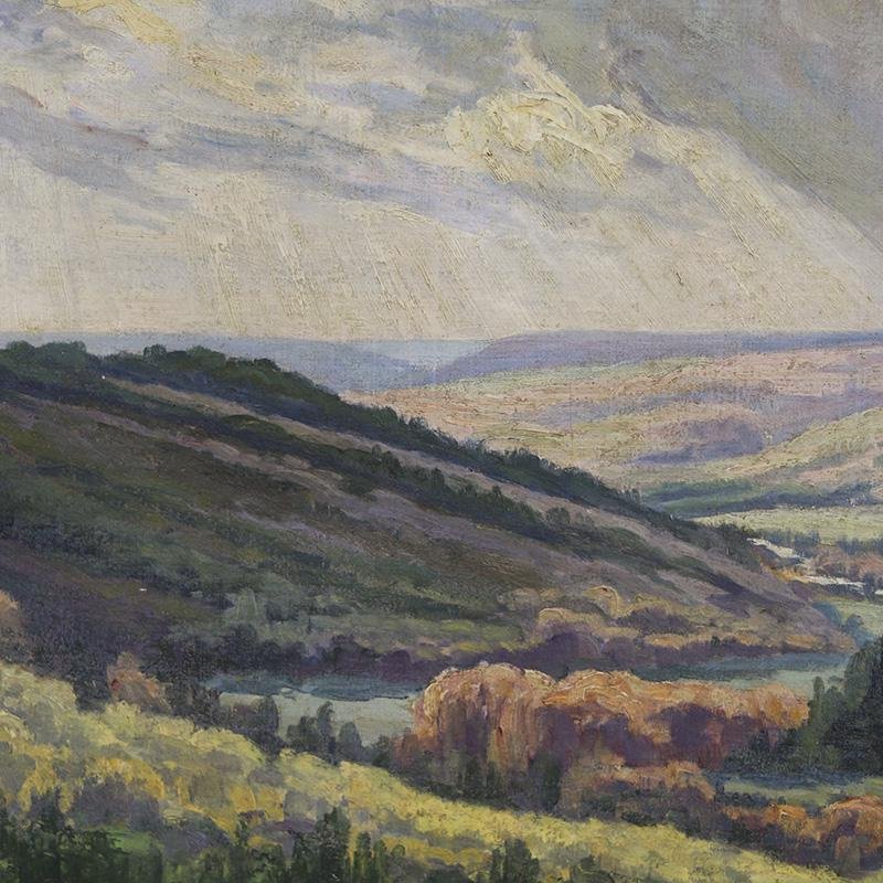 Michel Nizet, Liège School Ardennes Landscape, 1930, Painting for sale ...