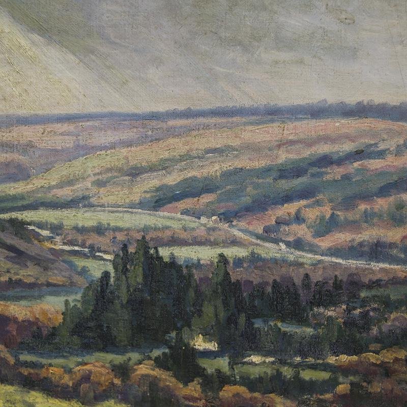 Michel Nizet, Liège School Ardennes Landscape, 1930, Painting for sale ...