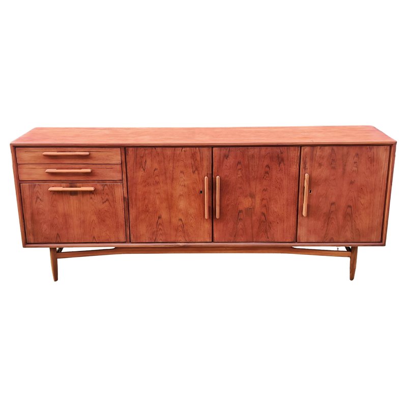 Mid-Century Modern Dresser in Teak from Swiss Teak, Switzerland, 1963 ...