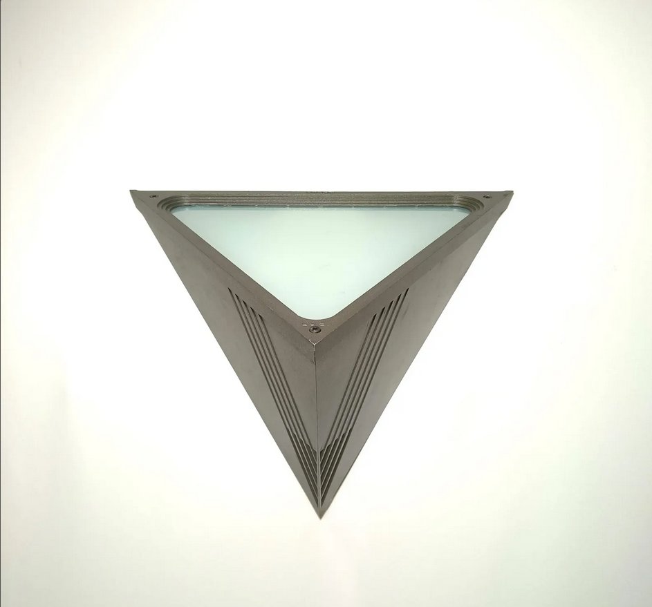 Large Postmodern Architectural Pyramid Wall Sconce from Disano, 1980s ...