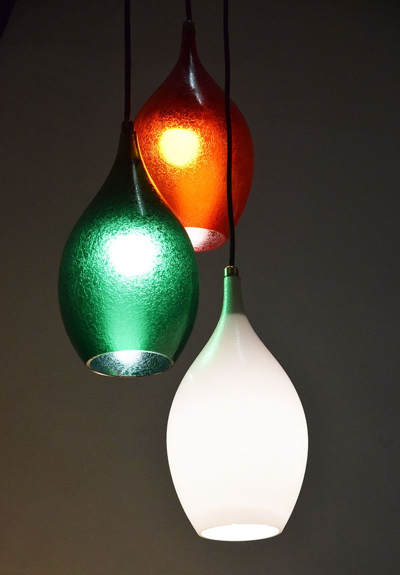 Etched Glass 3-Light Chandelier by Flavio Poli for Seguso Vetri d'Arte ...