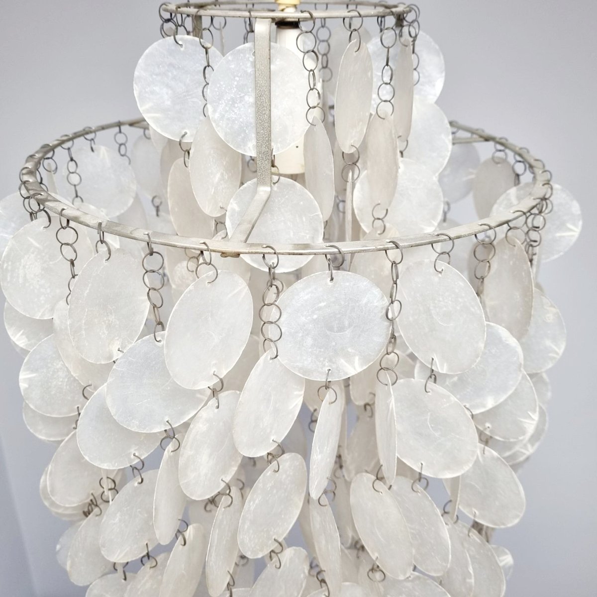 Mid-Century Modern Fun 1DM Shell Chandelier by Verner Panton for Lüber ...