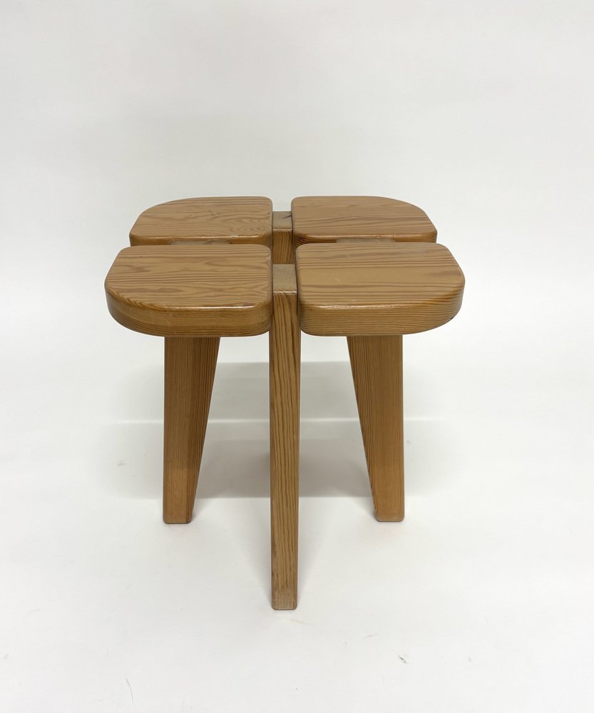 Tabouret Apila en Pin par Lisa Johansson-Pape, 1970s en vente sur Pamono