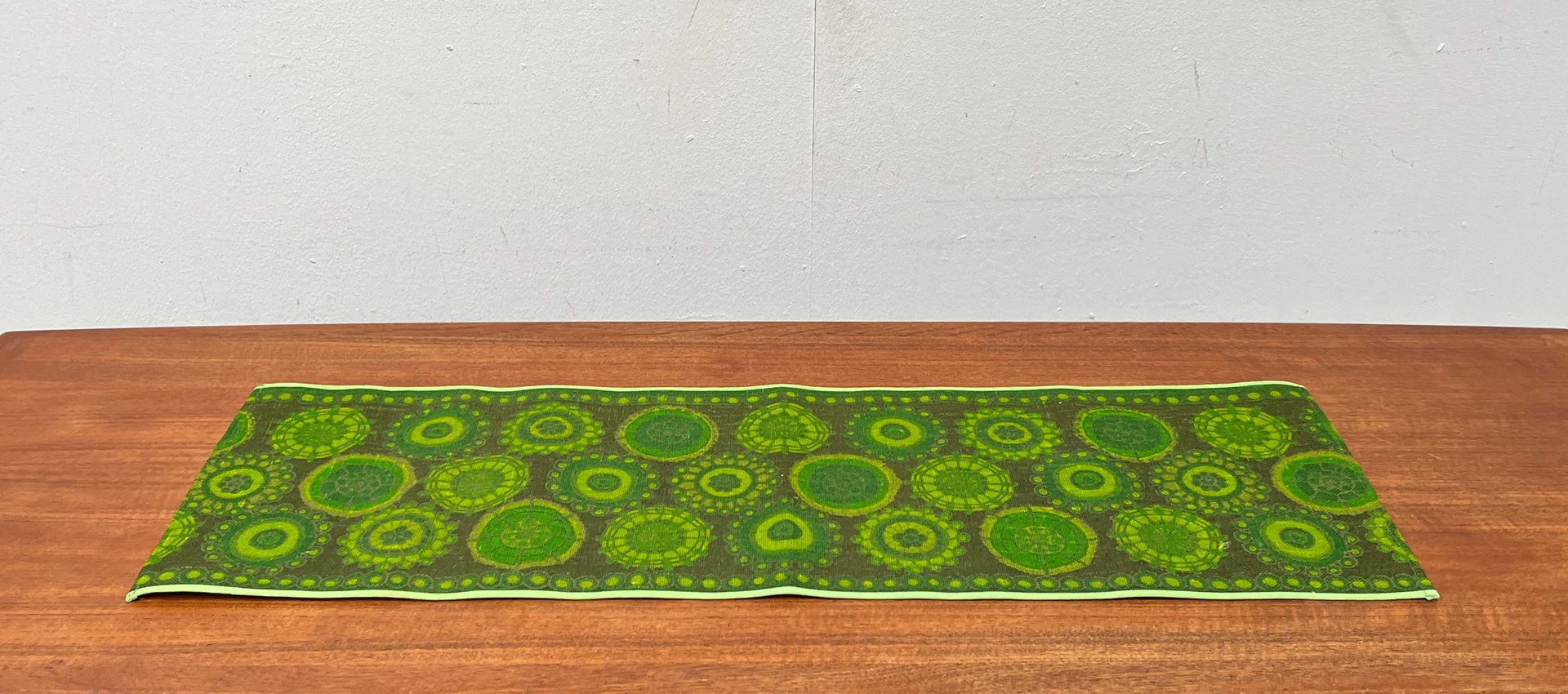 Mid-Century Modern Danish Decorative Linen Table Cloth Runner, 1960s ...
