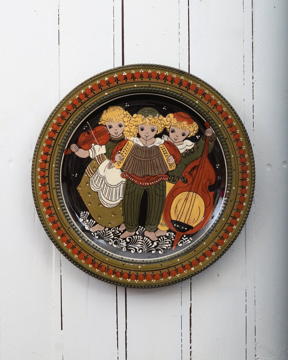 Swiss Ceramic Wall Plate by Kohler Biel Pottery, 1950s for sale at Pamono