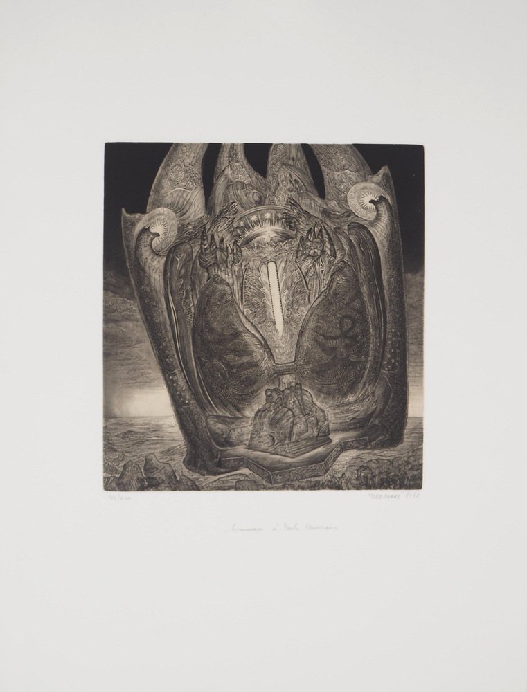 Yves Doaré, Homage to Paolo Veueziano, Original Etching for sale at Pamono