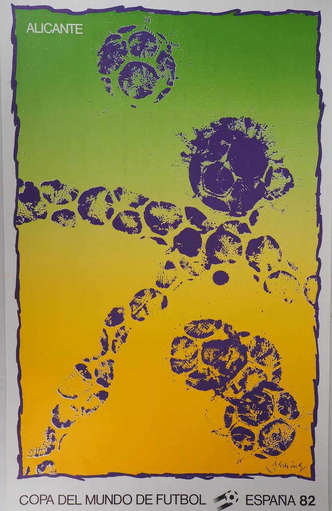 Pierre Alechinsky, Calcio, Coppa del Mondo di Alicante, 1982 ...
