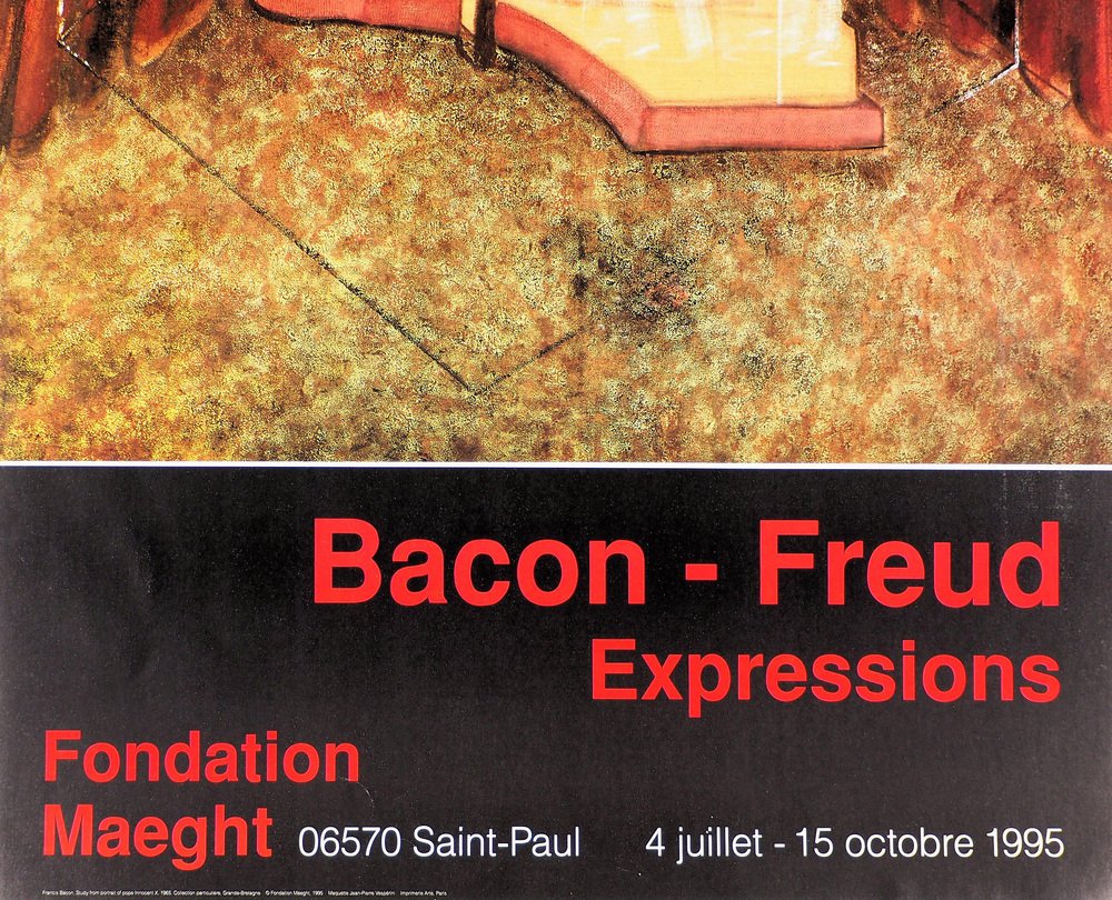After Francis Bacon, The Pope, Original Vintage Poster, 1995 for sale ...