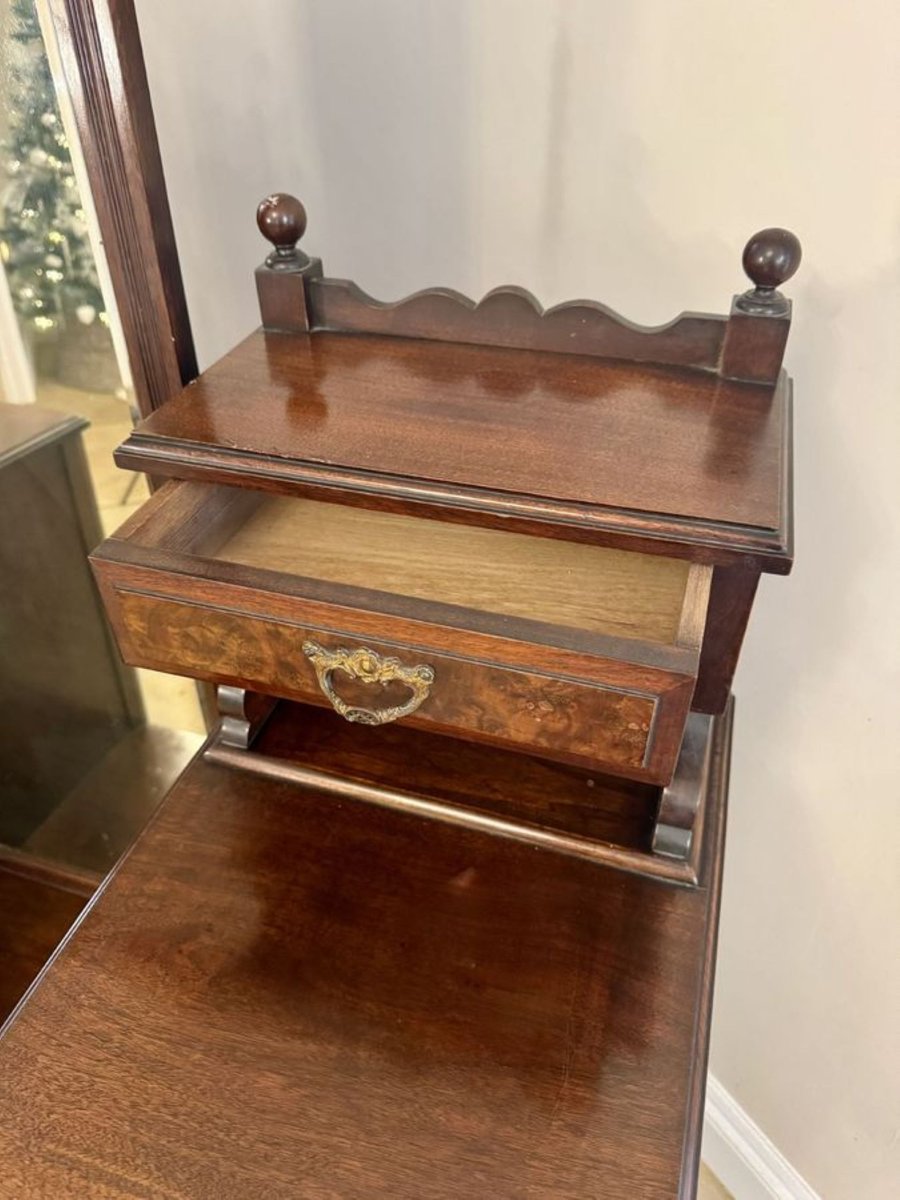 Coiffeuse Victorienne Antique en Noyer, 1880 en vente sur Pamono