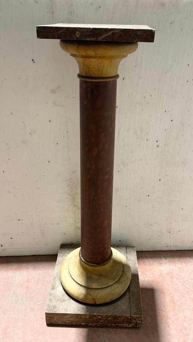 20th Century Louis XVI Display Column in Patinated Beechwood for sale ...