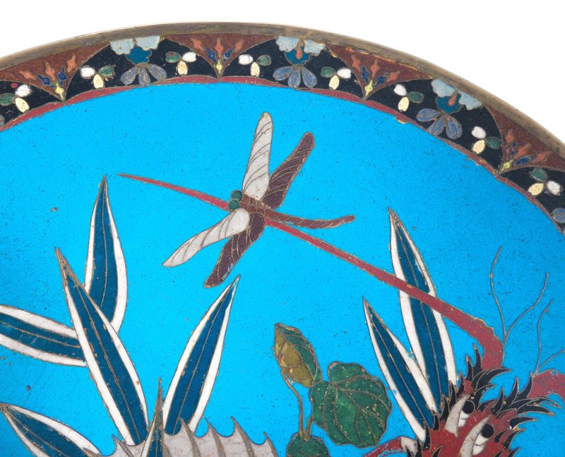 Assiette Meiji en Émail Cloisonné, Japon en vente sur Pamono