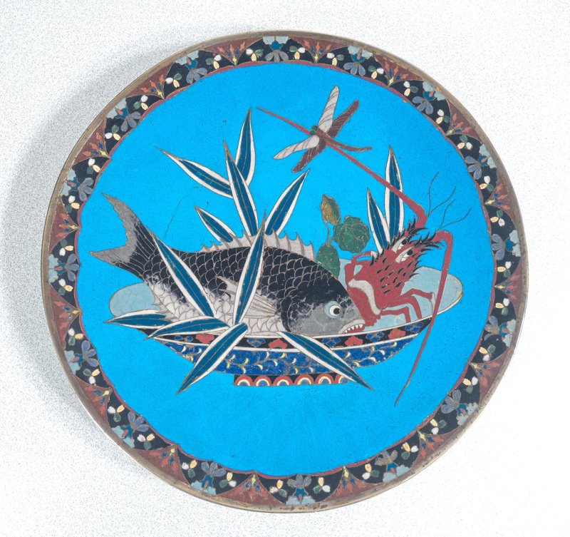 Assiette Meiji en Émail Cloisonné, Japon en vente sur Pamono