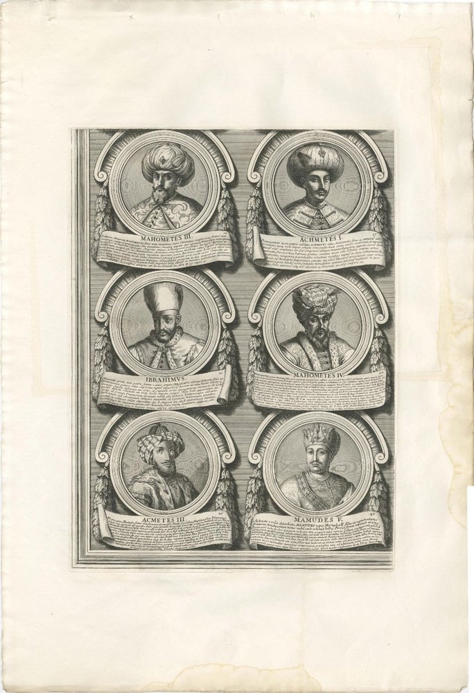 Efigies de los príncipes otomanos - Cuadro completo de gobernantes ...