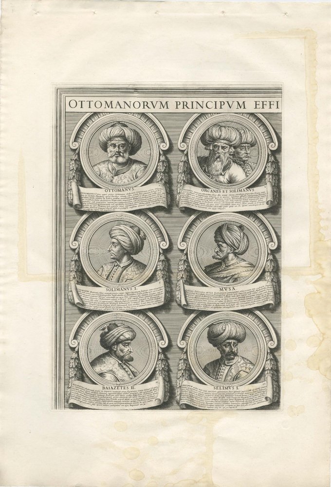 Efigies de los príncipes otomanos - Cuadro completo de gobernantes ...