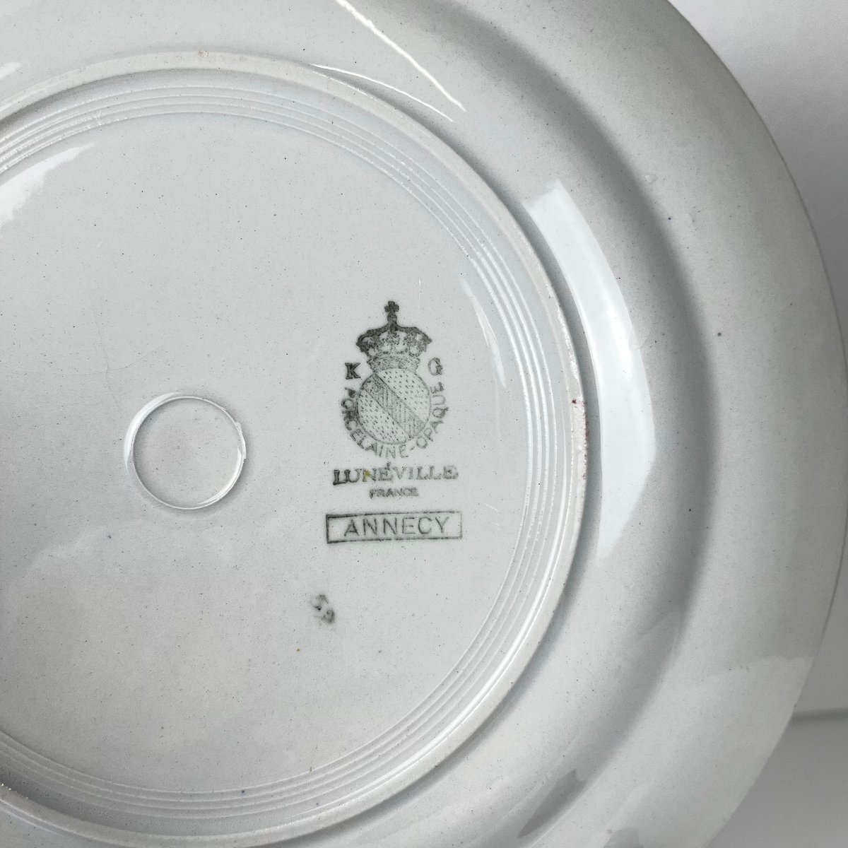 Annecy Dinner Plates from KG Lunéville, 1920s, Set of 6 for sale at Pamono