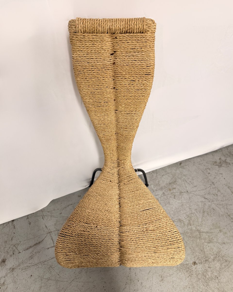 Hourglass Rope Chair in the style of Tom Dixon, 1980s for sale at Pamono