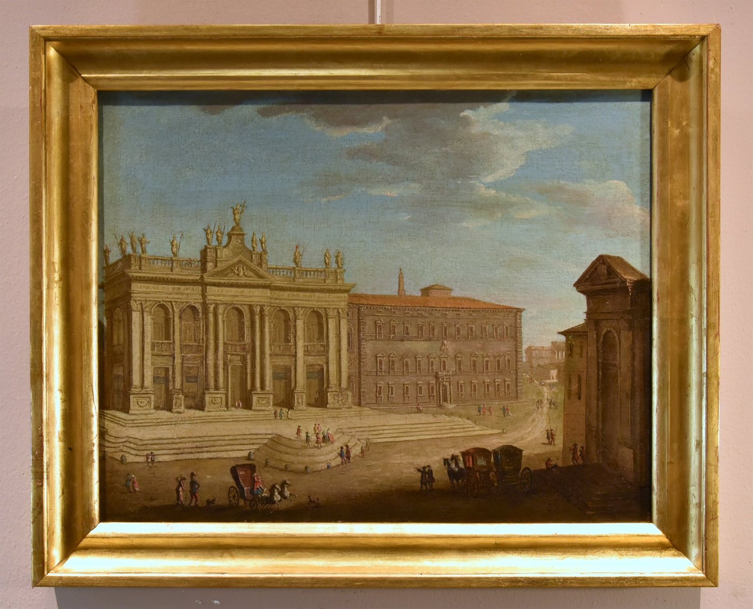 After Giacomo Van Lint, View of Rome, San Giovanni in Laterano, 1770 ...