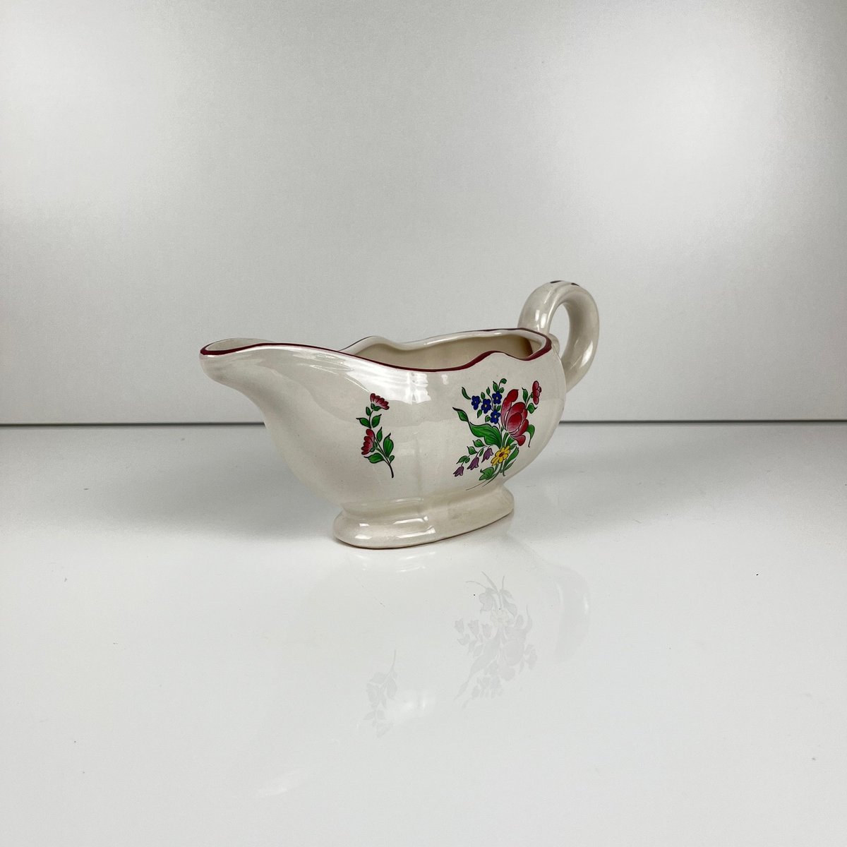 Long Réverbère Sauce Boat from KG Lunéville, 1950s for sale at Pamono