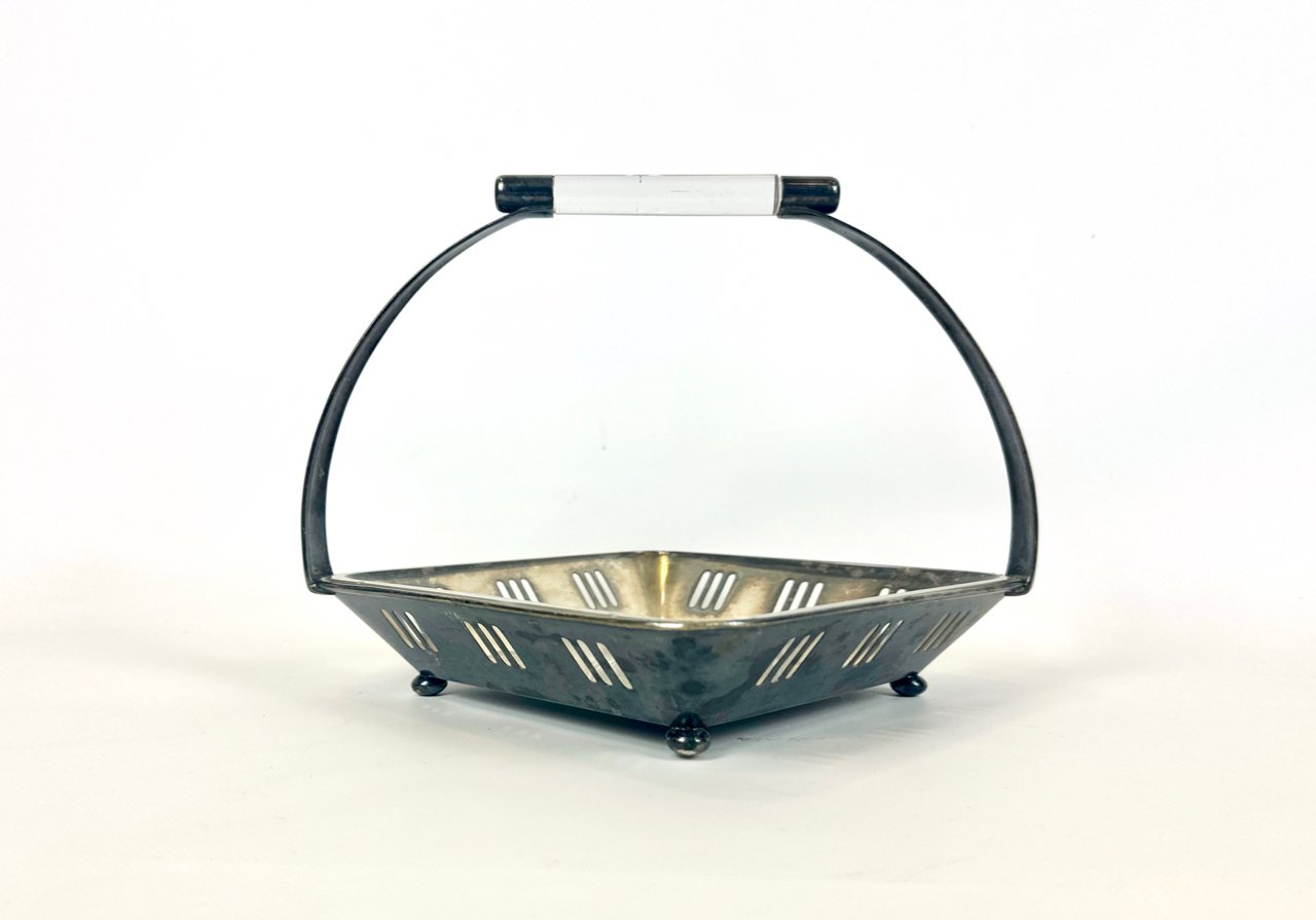 Scodella Art Deco placcata in argento di Carl Deffner Esslingen, anni ...