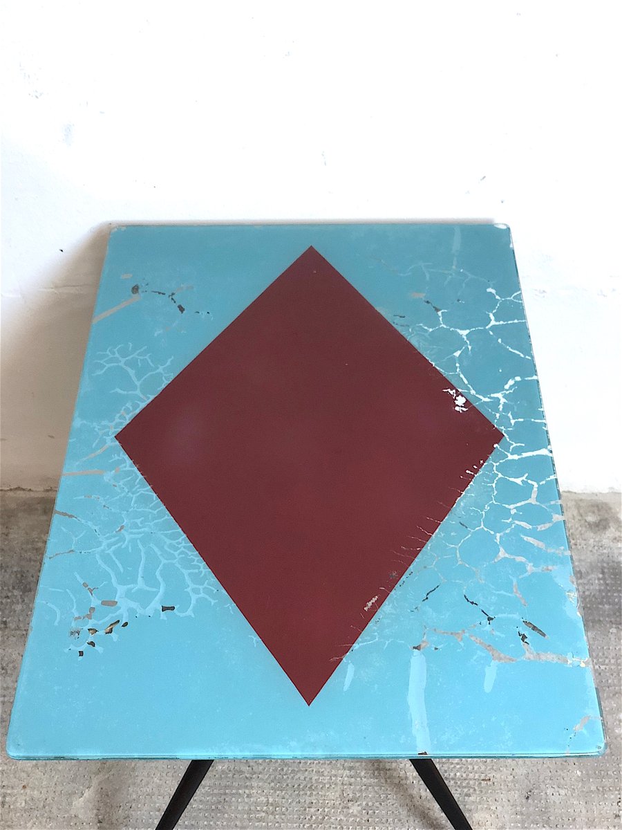 Vintage Glass Coffee Table with Magazine Rack, Italy, 1960s for sale at ...