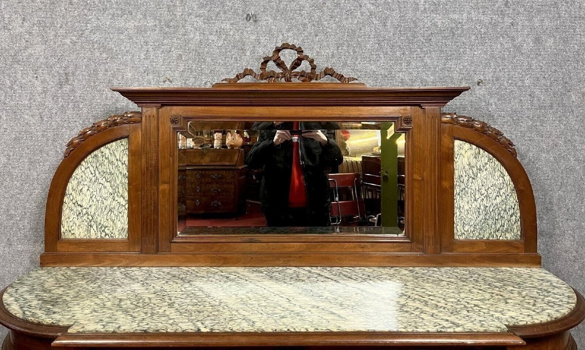 Louis XVI Style Half-Moon Shaped Buffet in Walnut for sale at Pamono