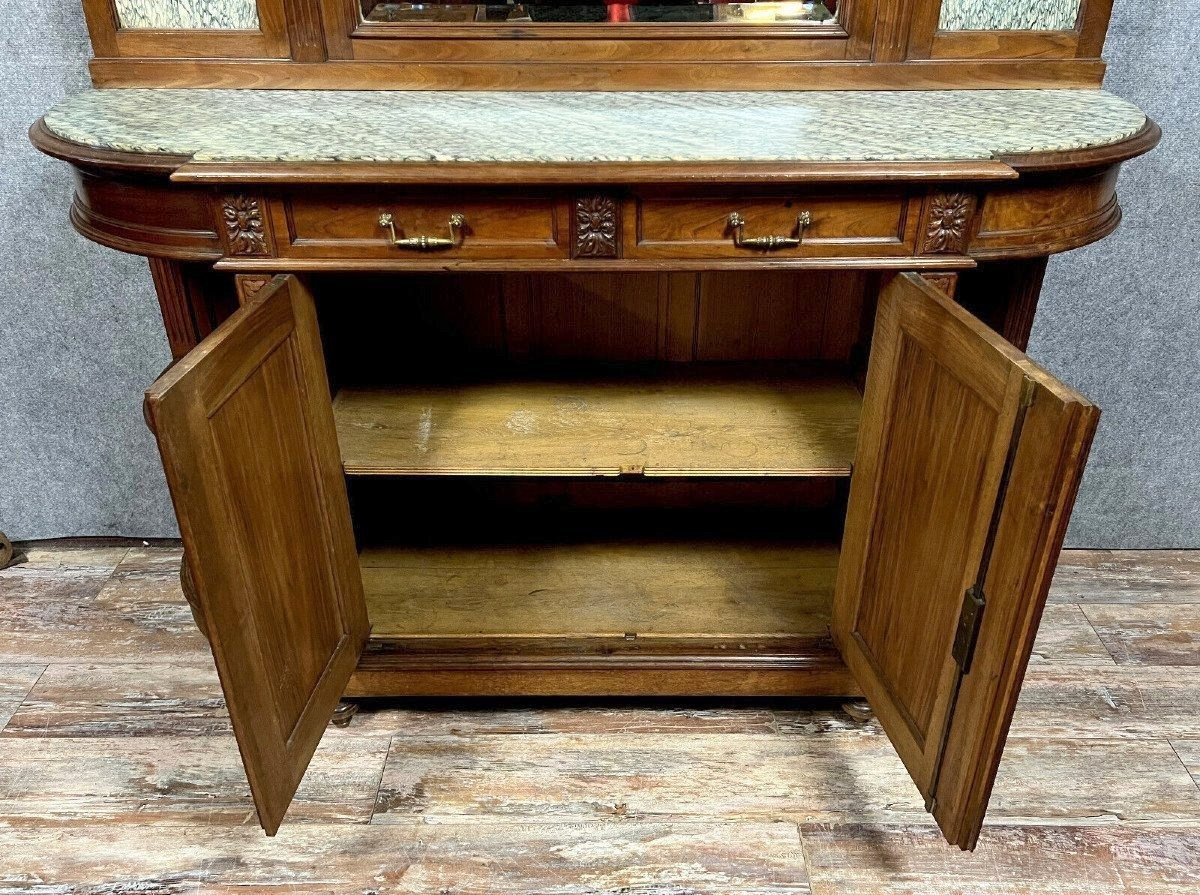 Louis XVI Style Half-Moon Shaped Buffet in Walnut for sale at Pamono