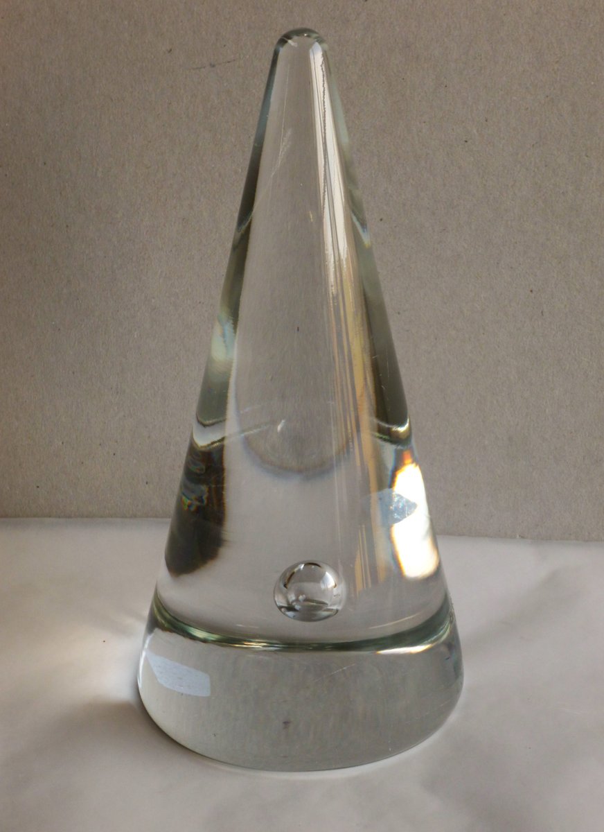 Vintage Cone Paperweight by Alfredo Barbini, 1960s for sale at Pamono